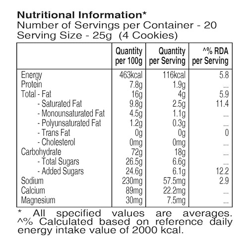 Unibic Milk Cookies Super Saver Pack, 500 g (100 g x 5) – Developed by ...